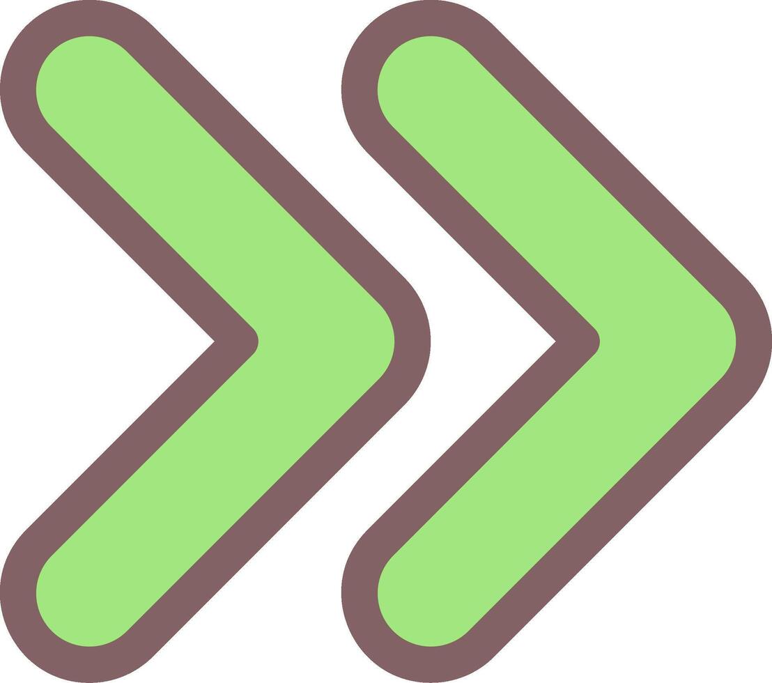 Chevron Double Right Outline Element Style 57747718 Vector Art At Vecteezy