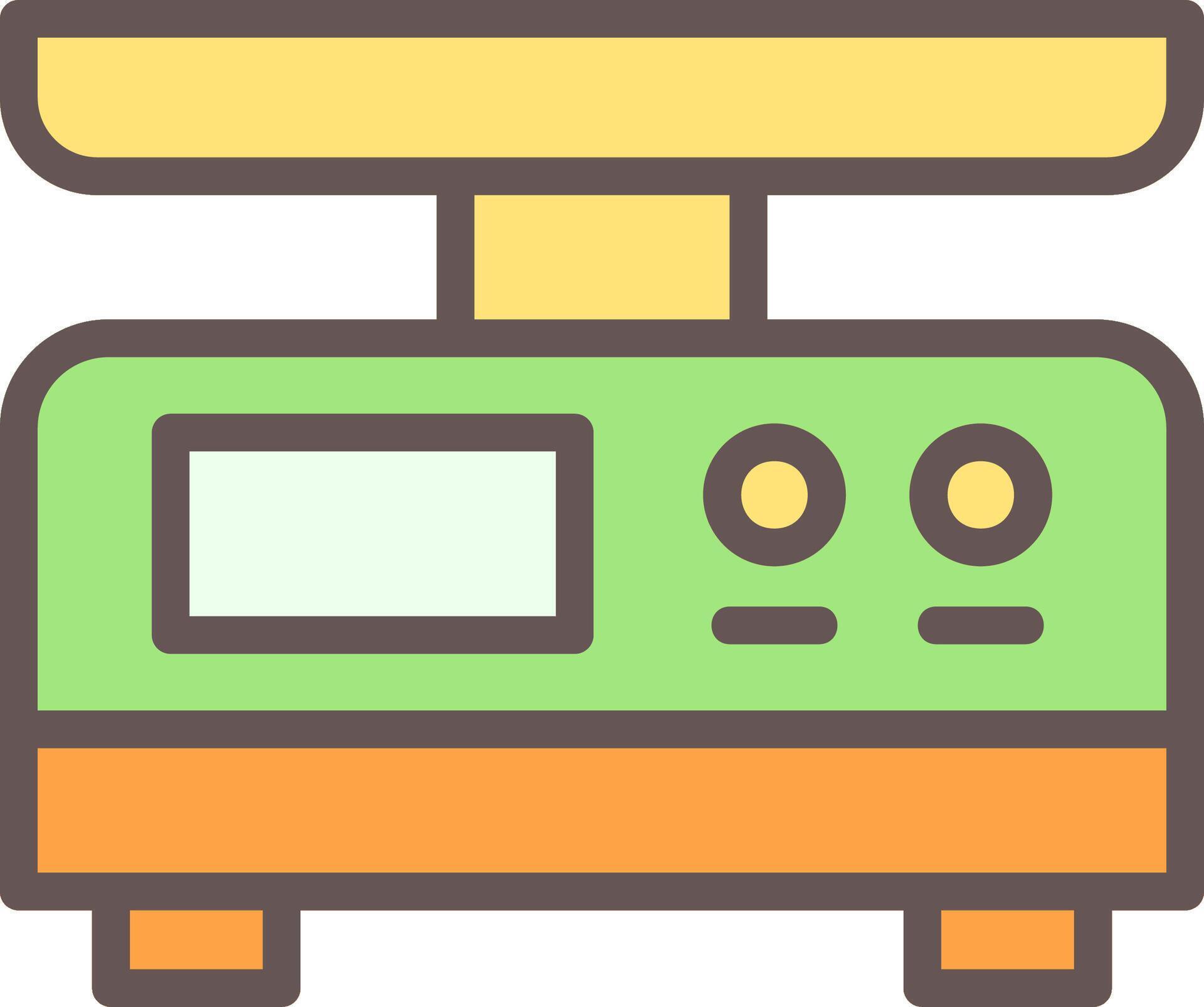 Electronic Scale Outline Element Style 57747770 Vector Art At Vecteezy