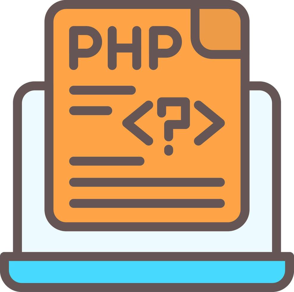 Php File Outline Element Style 57747783 Vector Art at Vecteezy