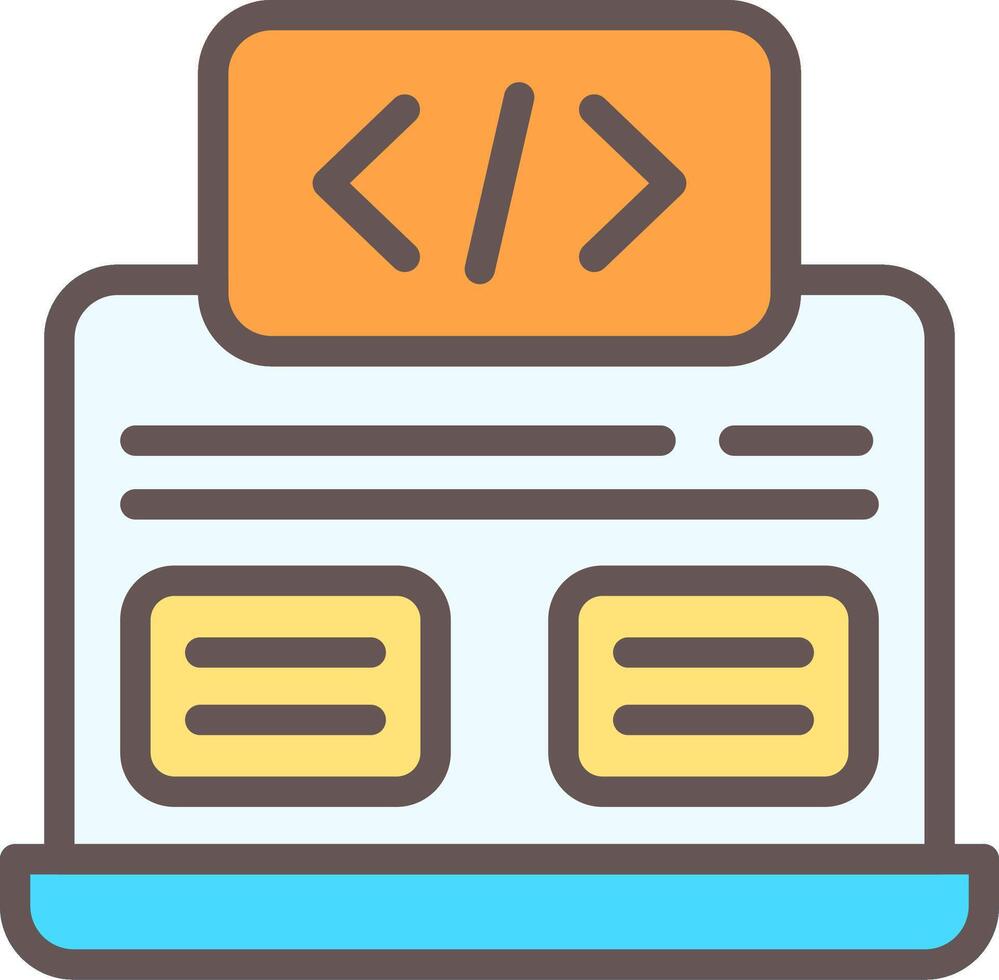 Code Framework Outline Element Style 57747817 Vector Art At Vecteezy