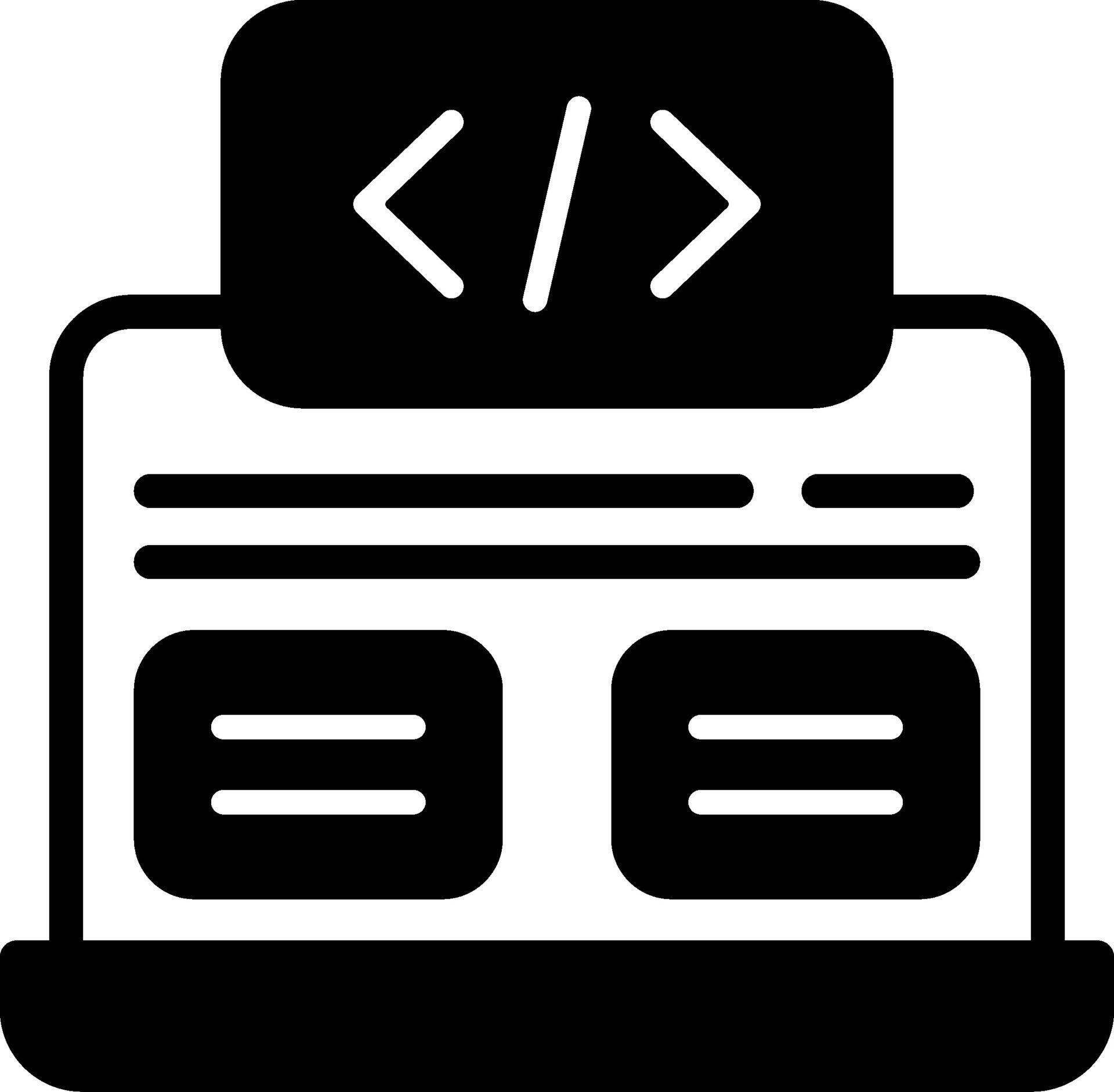 Code Framework Solid Element Style 57748117 Vector Art at Vecteezy