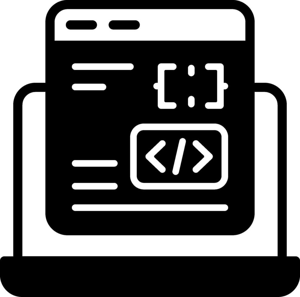 Code Processor Solid Element Style 57748173 Vector Art at Vecteezy