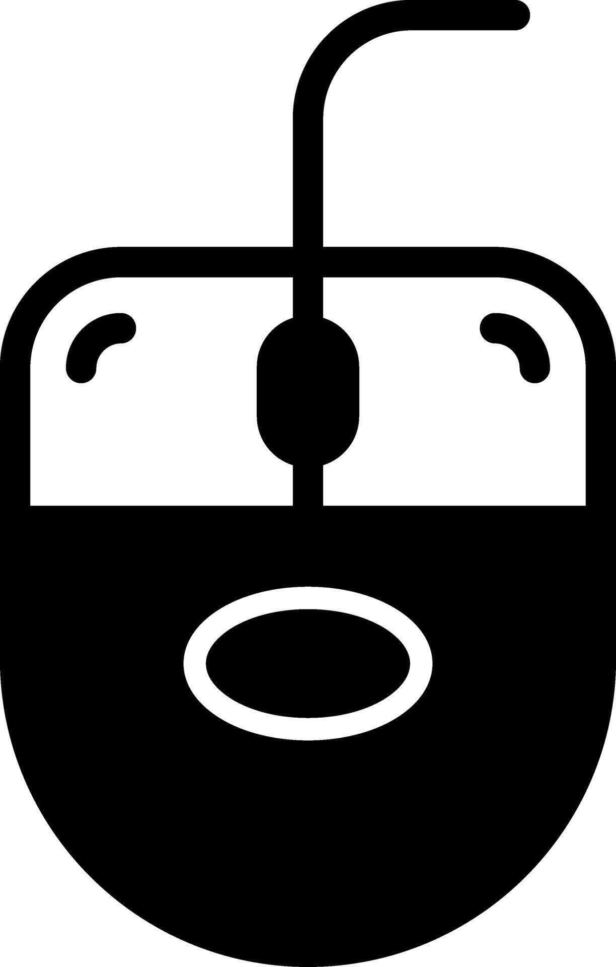 Mouse Solid Element Style 57748332 Vector Art at Vecteezy