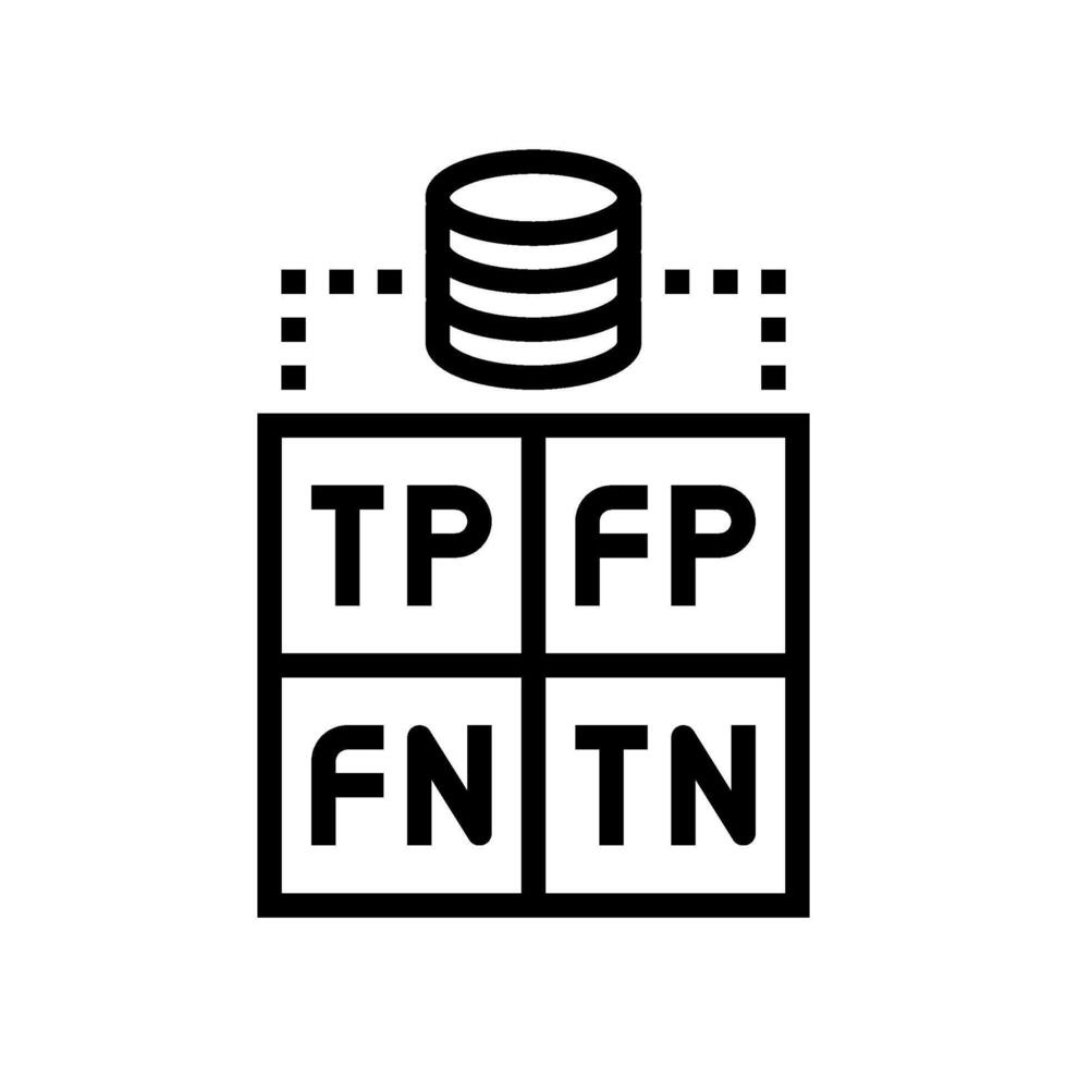 confusion matrix machine learning line icon illustration 57813469 ... confusion matrix machine learning line icon illustration 57813469 ...