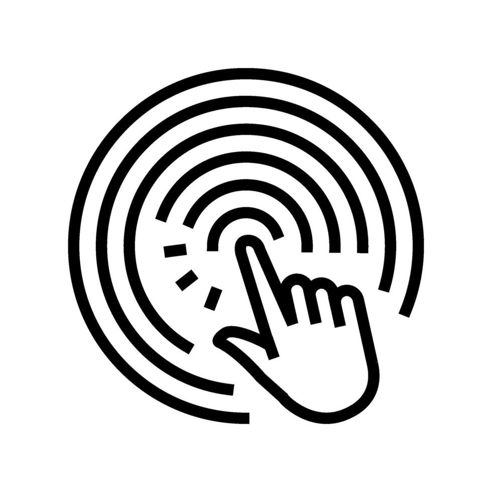 touch sensor social robotics line icon illustration 57815710 Vector Art ...