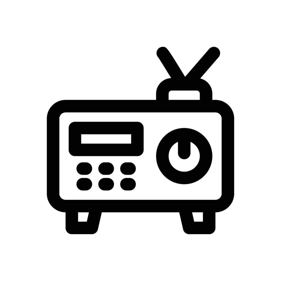 Radio Line Icon Clean And Minimalist Icon For Websites Mobile Apps Presentations And Logos