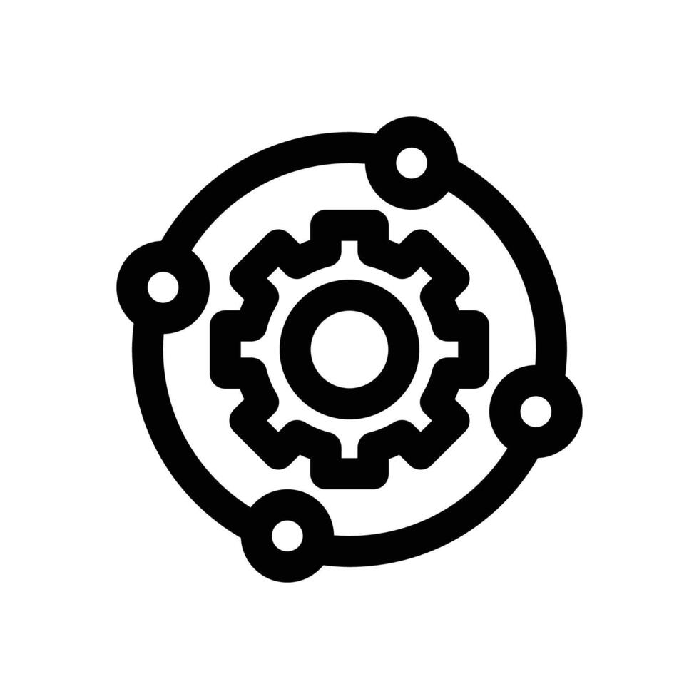 system integration line icon. Clean and minimalist icon for websites ...