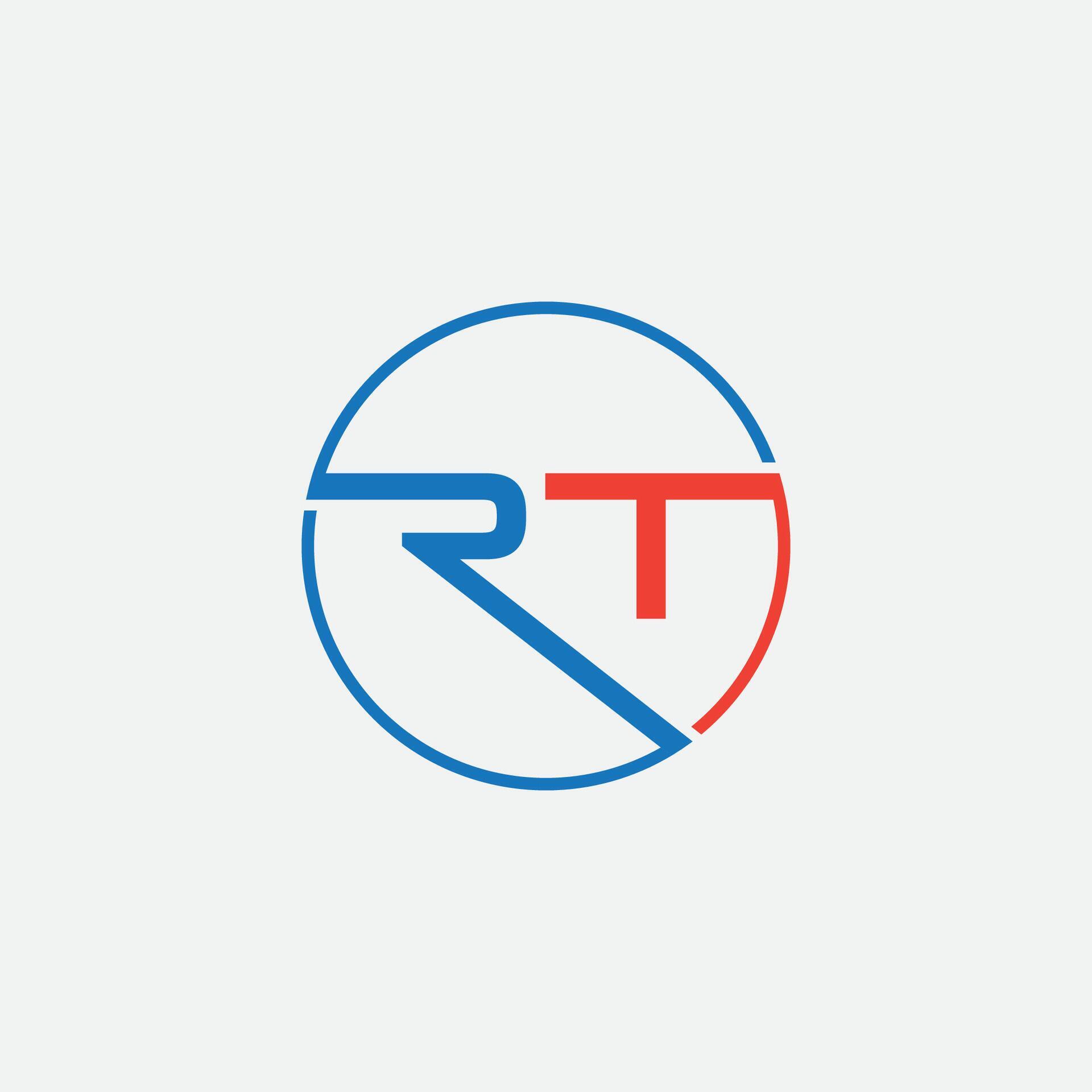 Abstract RT monogram logo design concept 57849730 Vector Art at Vecteezy