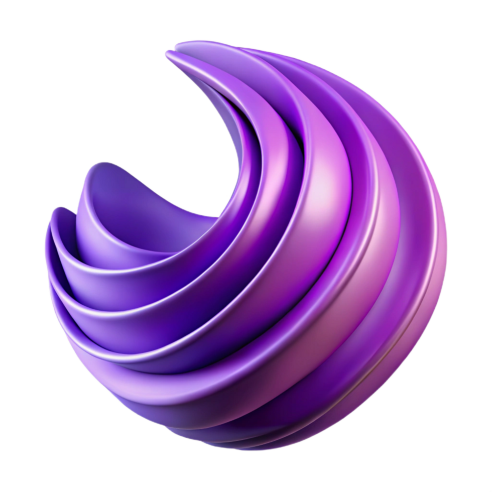 Extraordinary Rustic Purple Abstract Wave Cutout With Smooth Curves