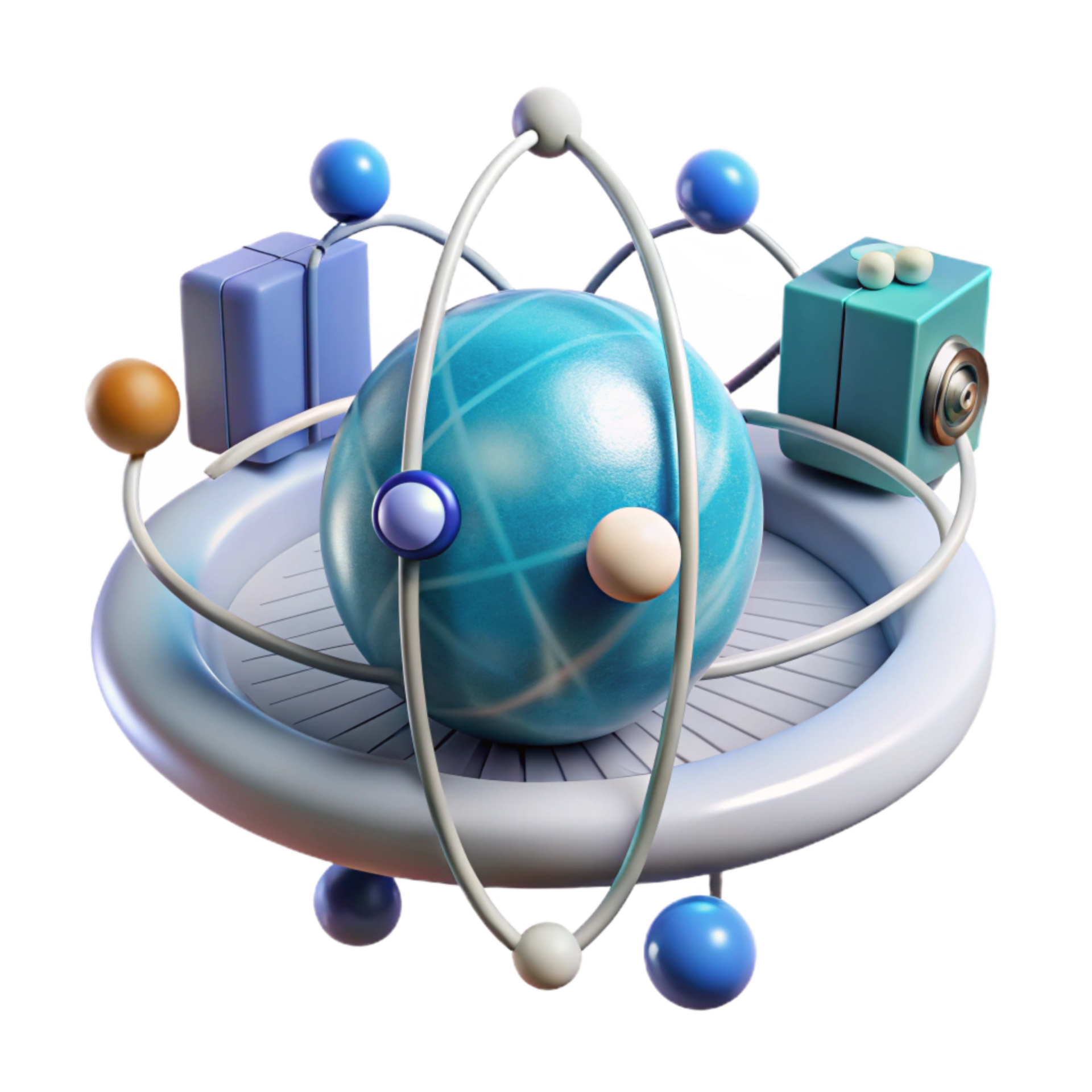 elegant minimalist Quantum Computing Space Exploration Illustration Transparent premium 57854378 PNG