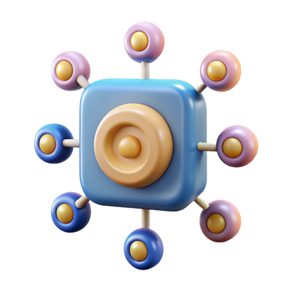 magnificent minimalist Quantum Sensor Network Icon with Multiple ...