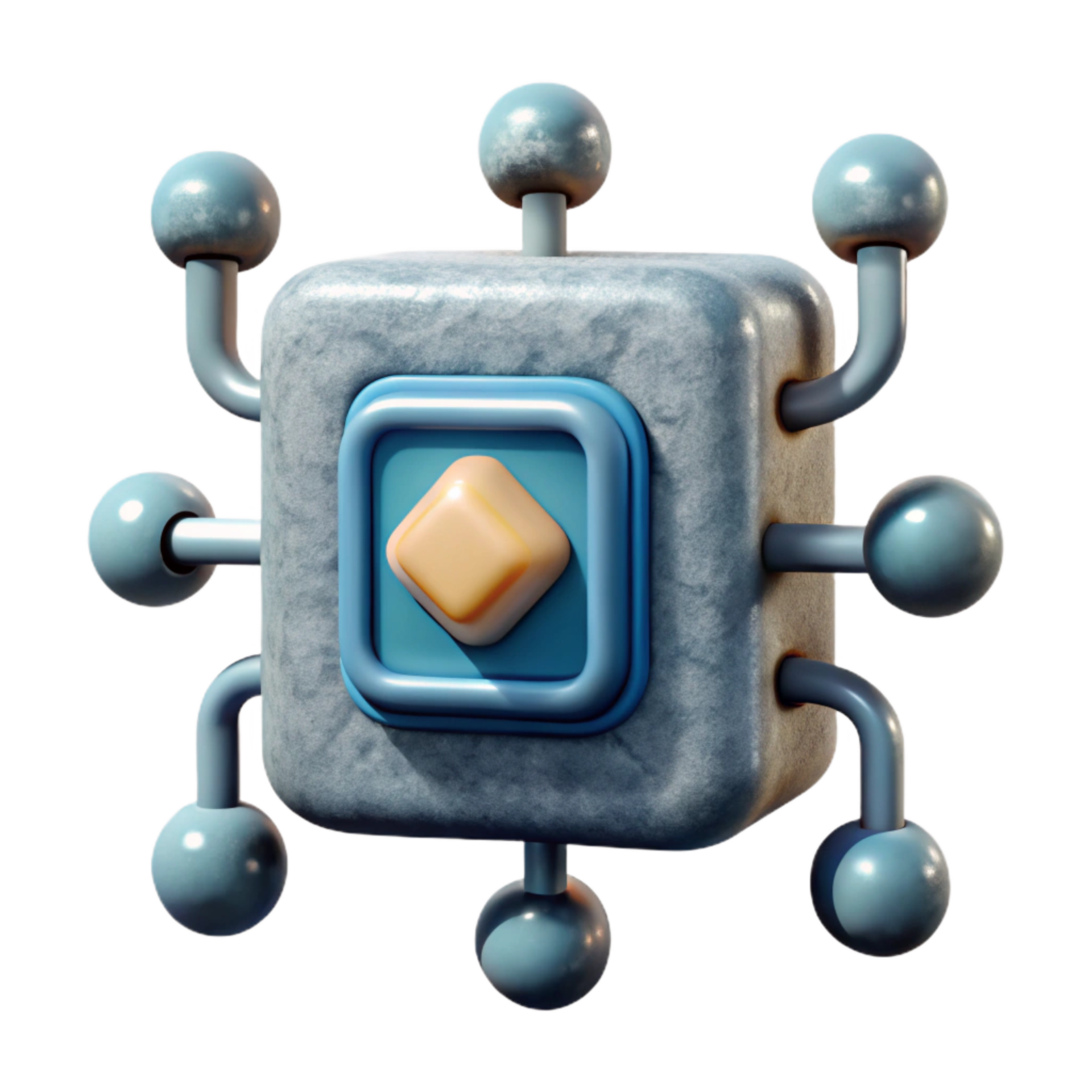 dramatic traditional Quantum Sensor Network Icon with Multiple Sensors ...