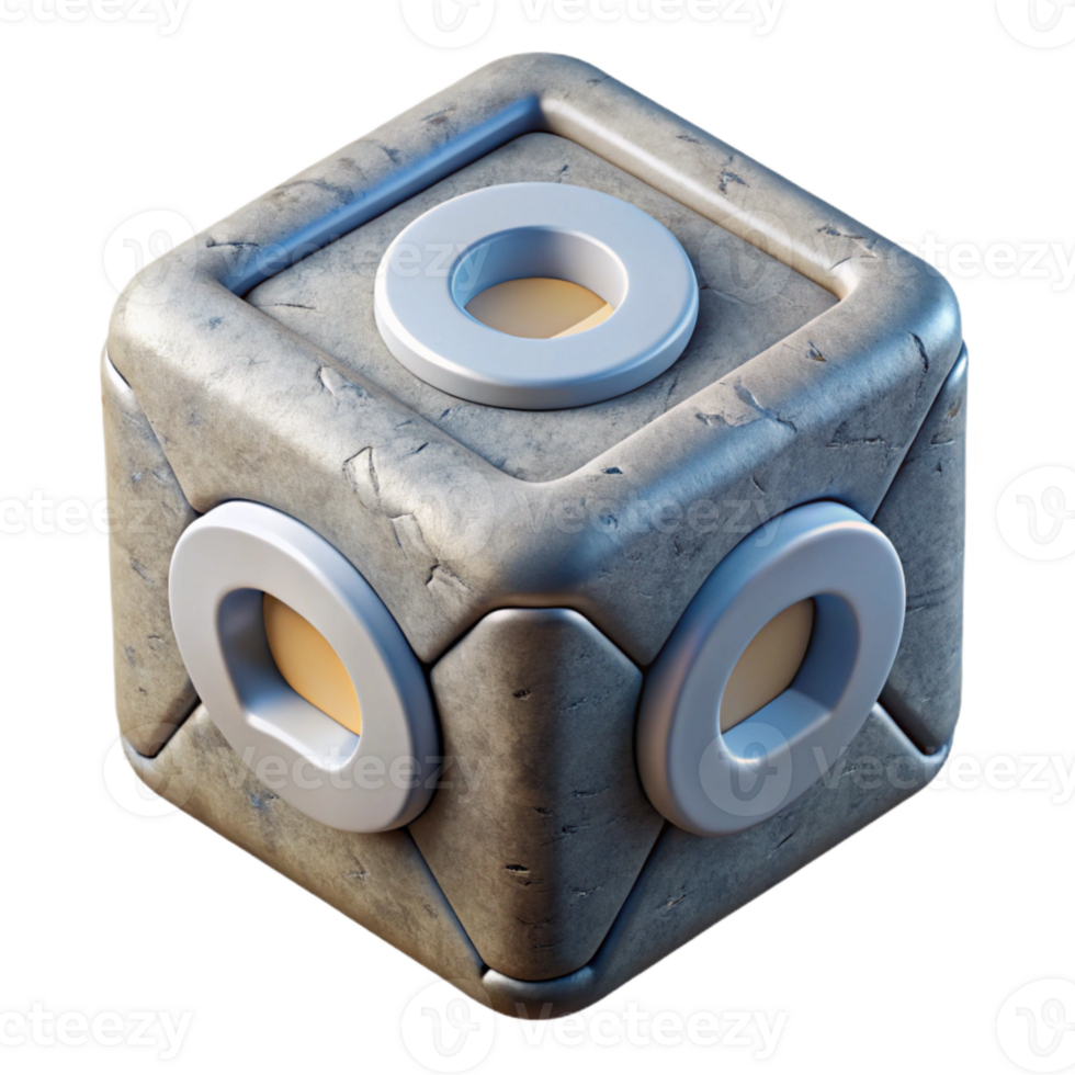 Serene Classic Rotating Cube With Algorithm Symbol Cutout Element High