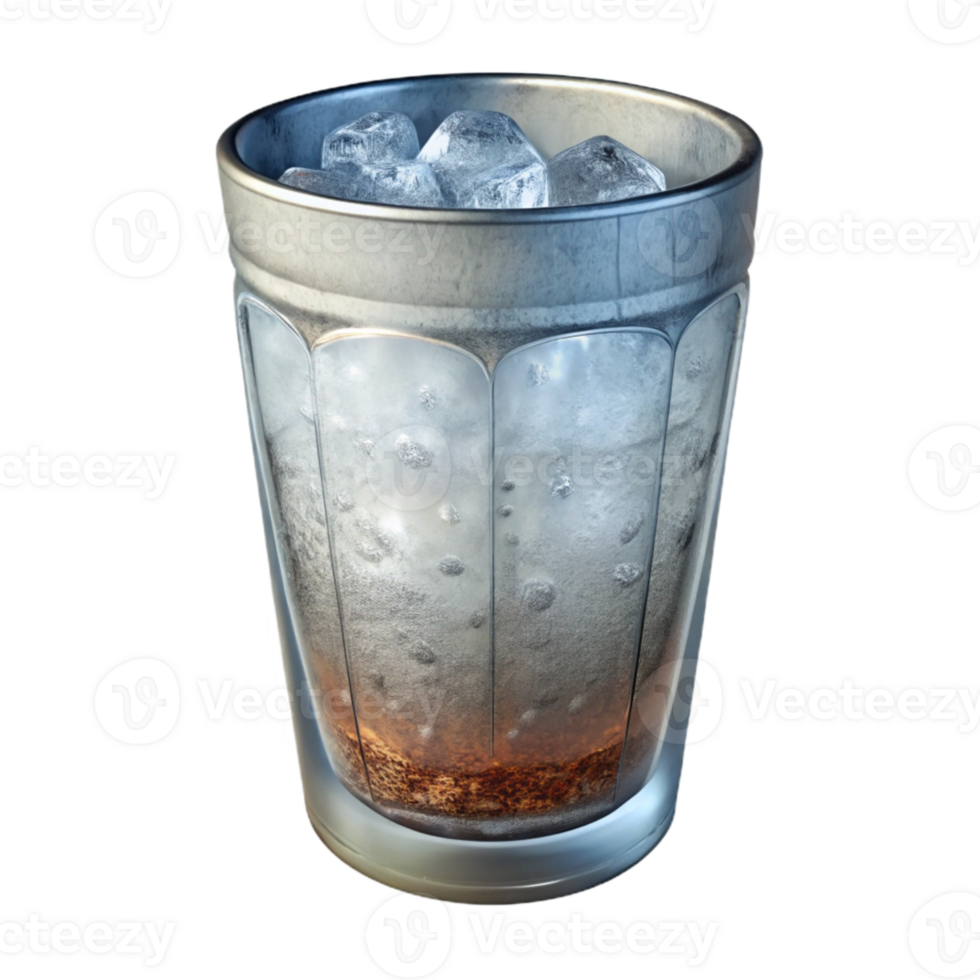 magnificent rustic Vintage Highball Glass Ice Filled Transparent Background premium 57864130 PNG