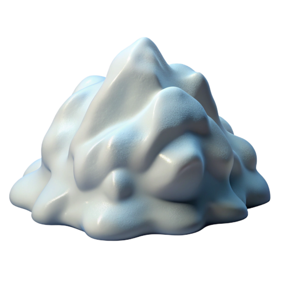 beautiful traditional Snowdrift Formation Windswept Look Isolated ...