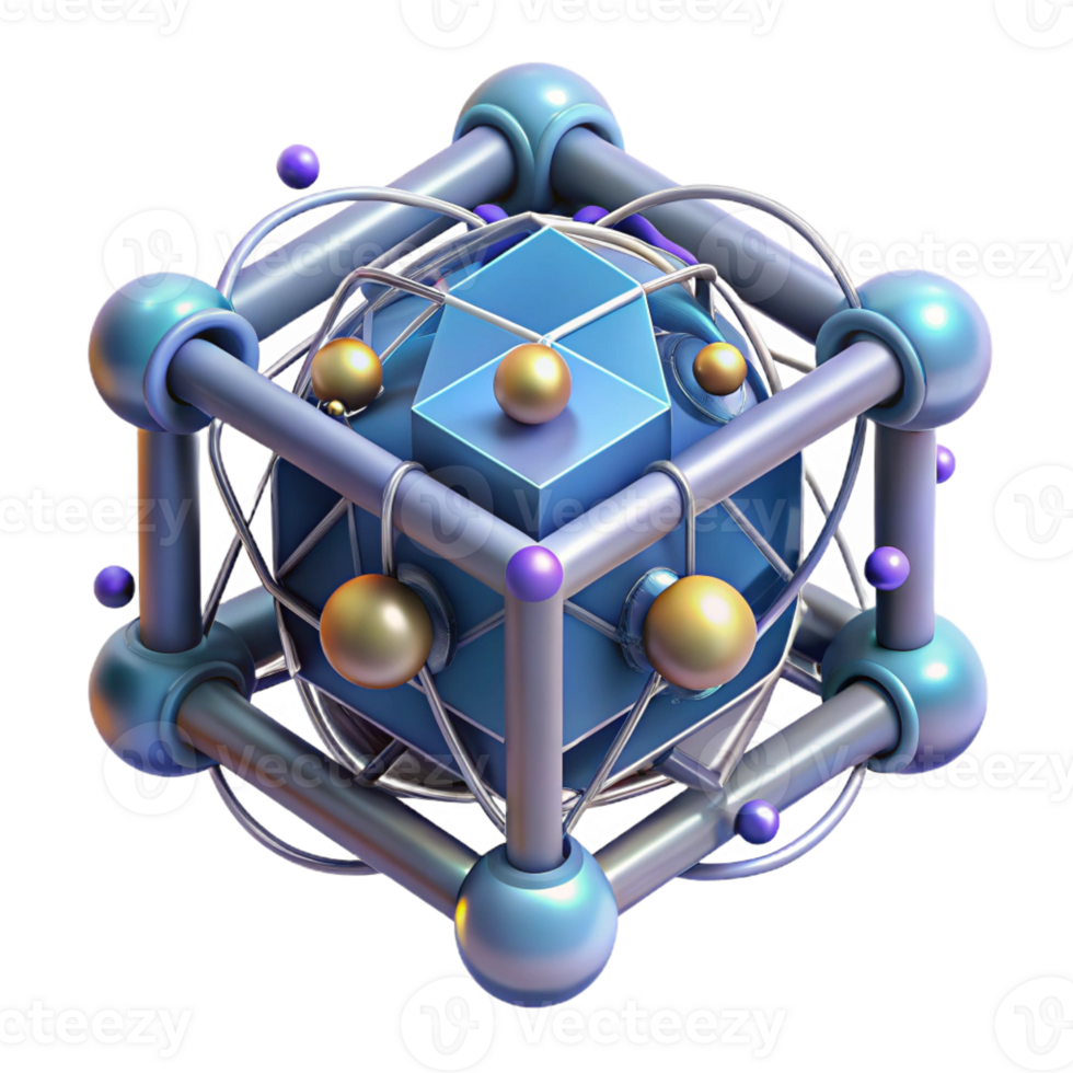 elegant rustic A Quantum Computer Complex Geometric Sha high resolution ...