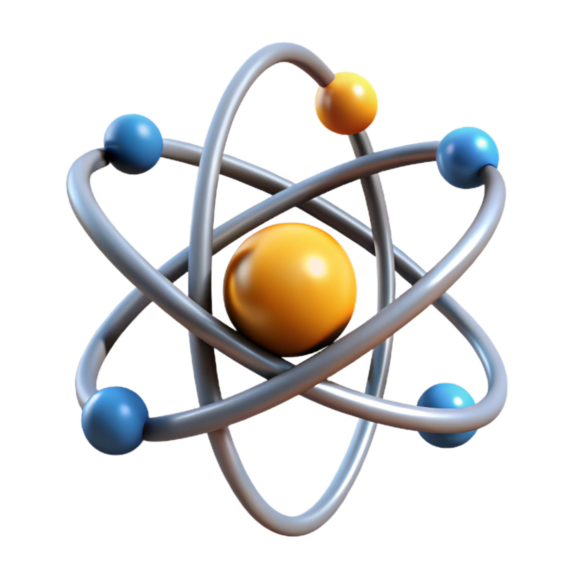 elegant minimalist Atomic Structure Model 3d View professional 57888469 PNG