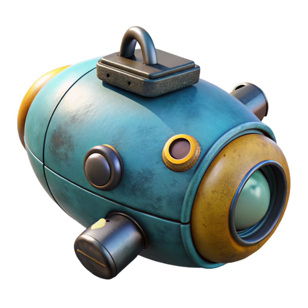 Elegant Artistic Autonomous Underwater Vehicle Sensor With Detection Range 57889443 Png