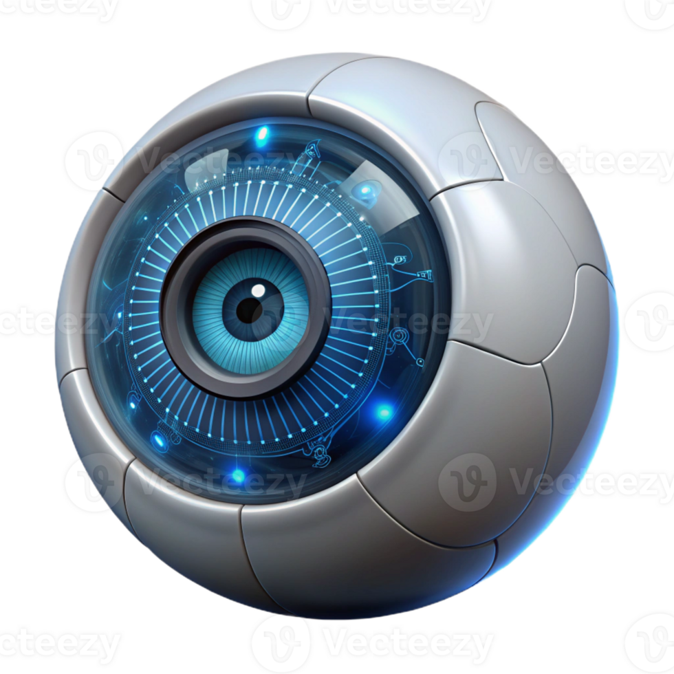 stunning modern A Robot Eye Close Up Iris Glowing With exclusive 57890349 PNG