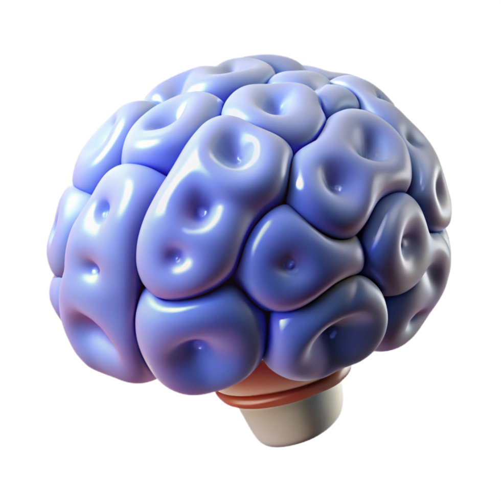 dramatic abstract Brain with Binary Code Overlay Transparent high ...