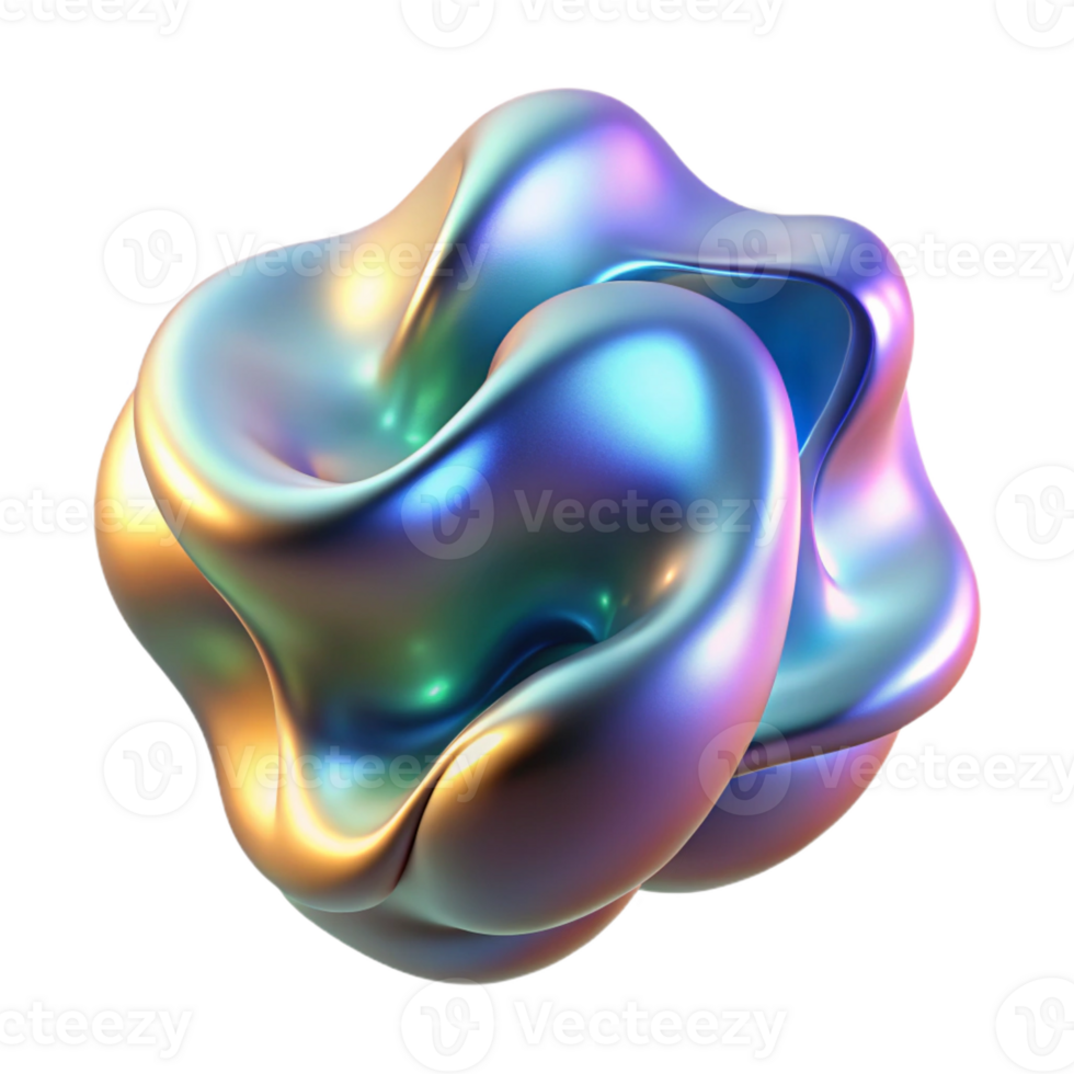 Stunning Vintage Liquid Mercury Morphing Into Abstract Shap Original 57896425 Png