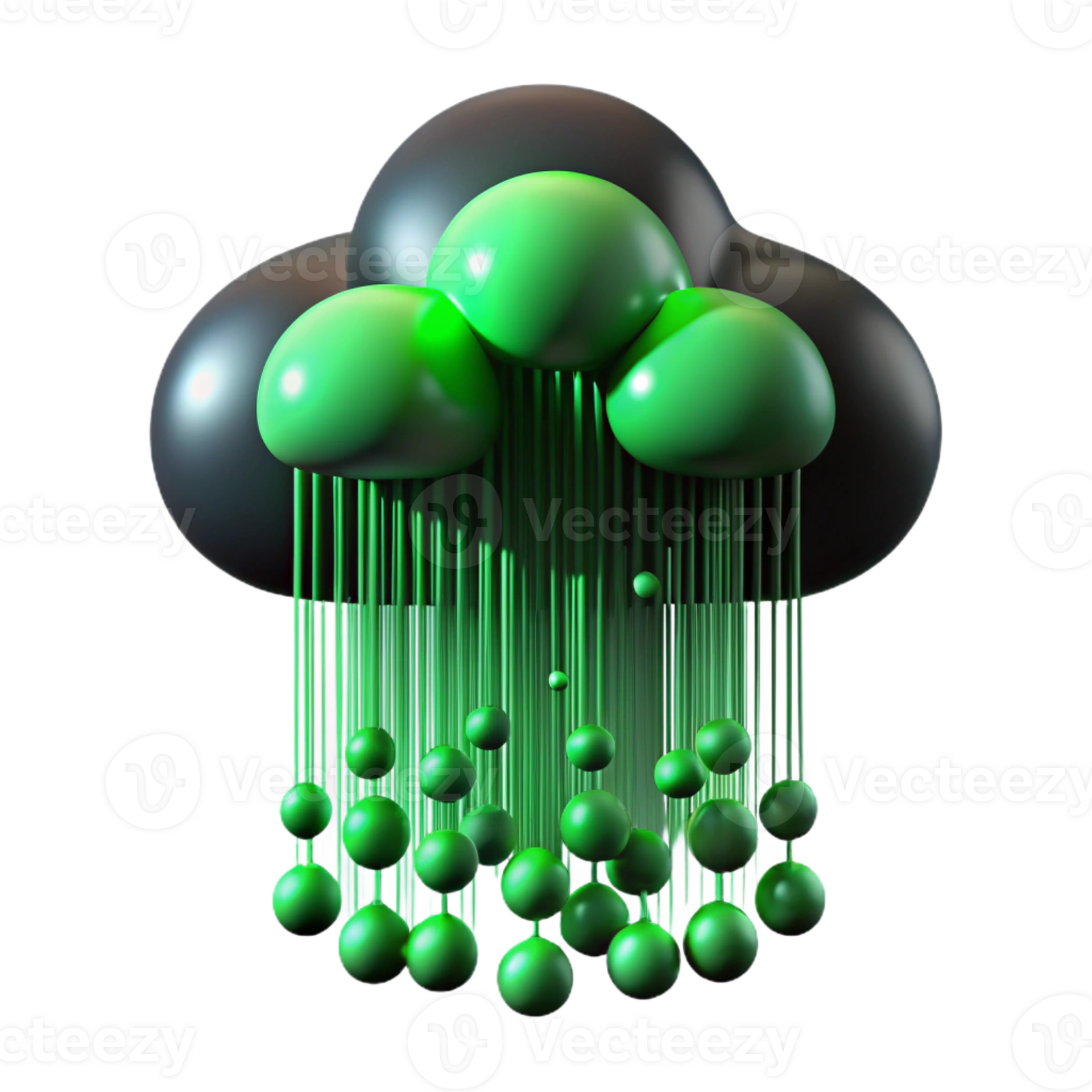 Dramatic Abstract A Digital Rain Of Binary Code Cascading High