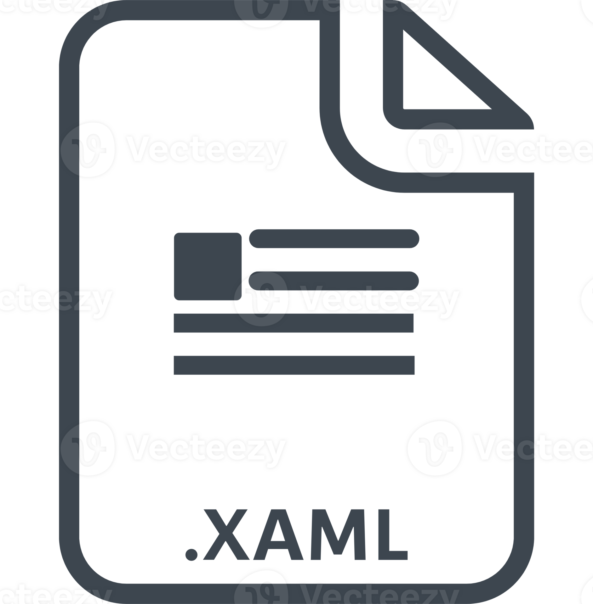 Creative Xaml File Icon With Symbol Graphic 57912357 PNG