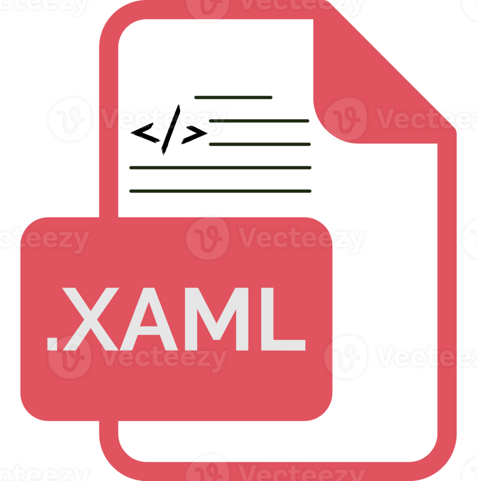 Xaml File Extension Icon Mandy Fill Rounded Corners Design Element 57912400 PNG