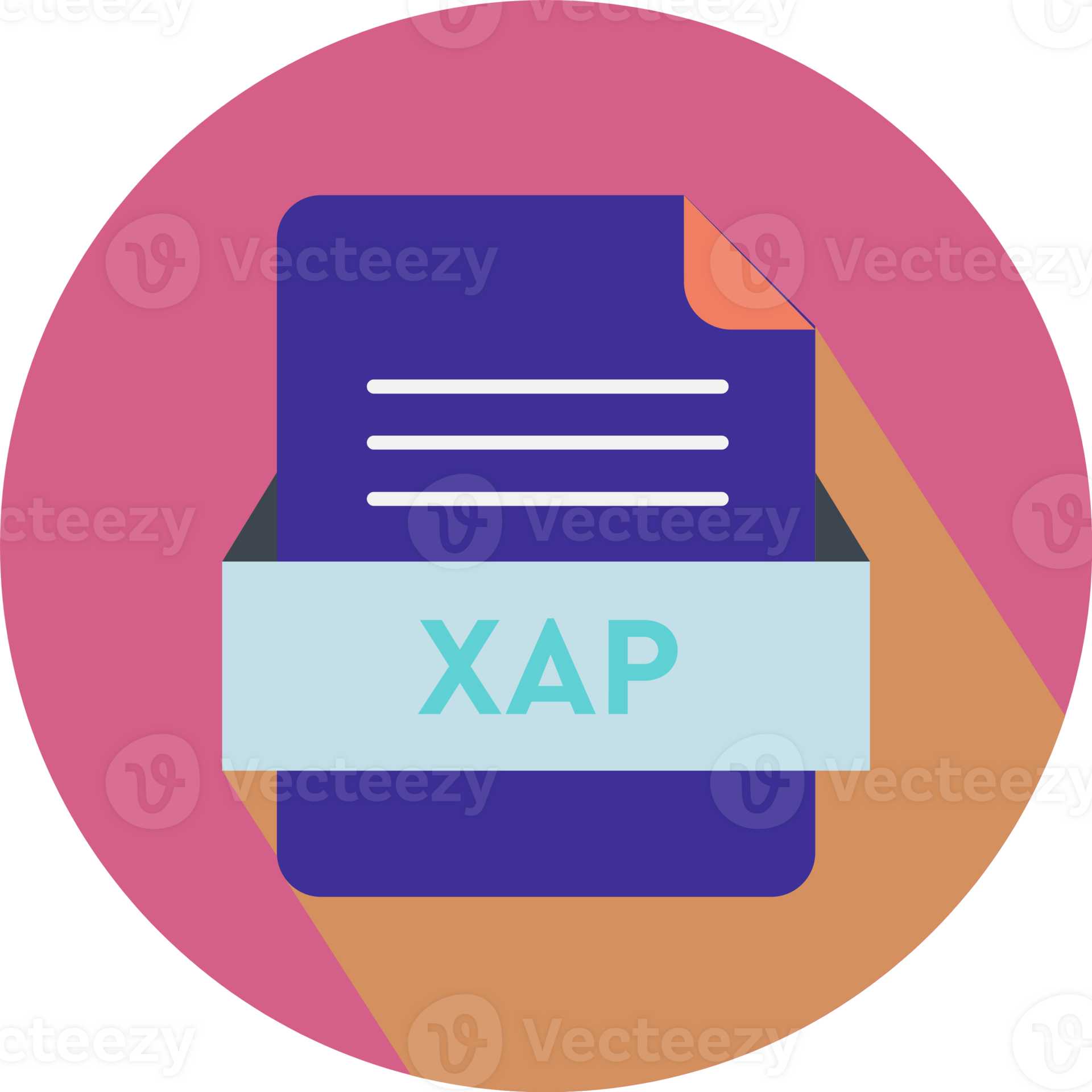 Xap File Icon With Danube Color In Circular Shape Art 57912452 PNG