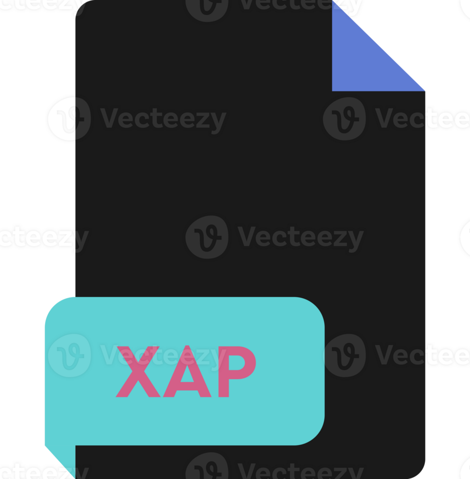 Modern Xap File Extension Icon Crisp Corners Grey Colors 57912461 PNG