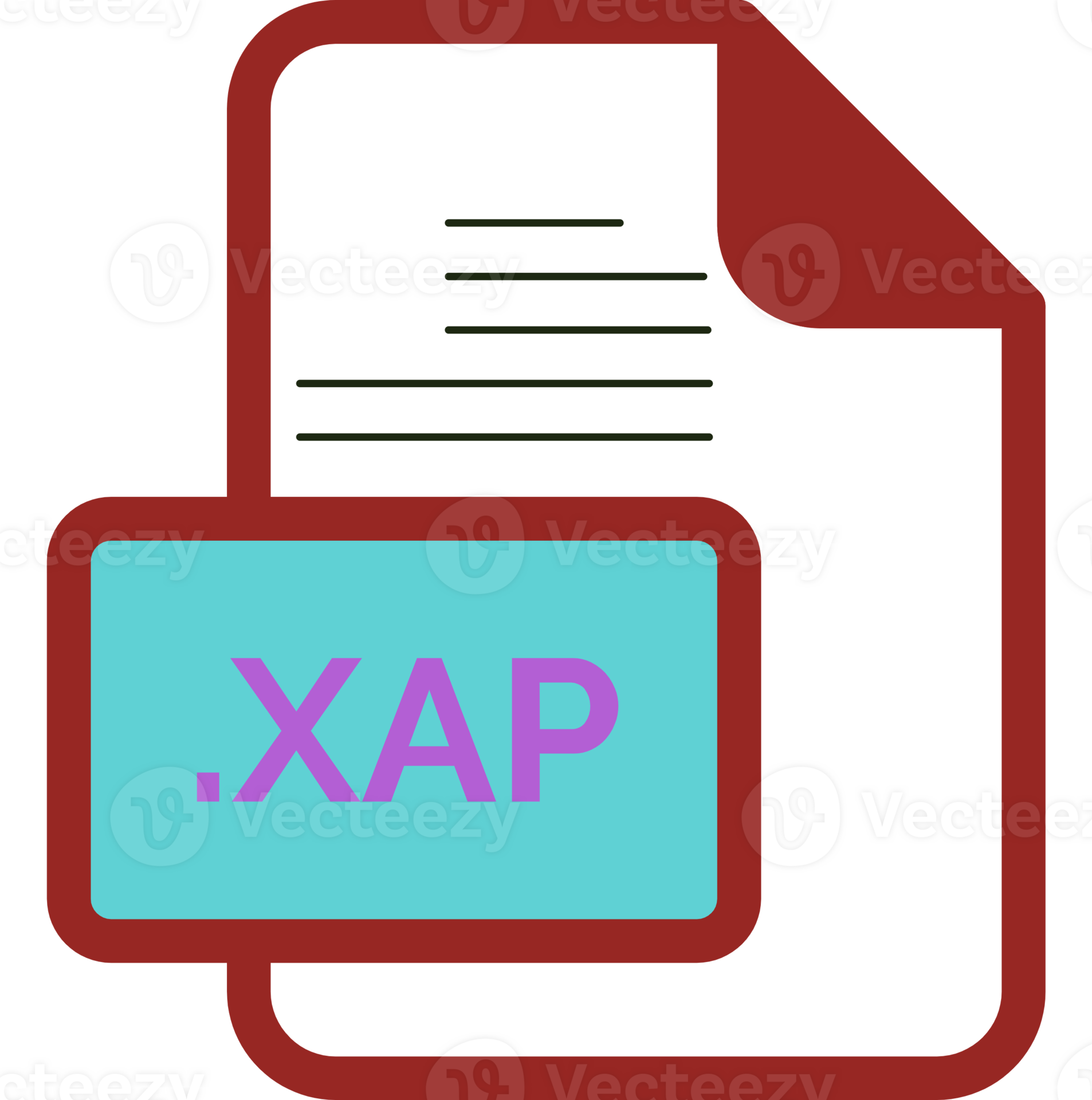 Xap File Extension Icon Color Fill Rounded Corners Inside Transparent Illustration 57912489 PNG