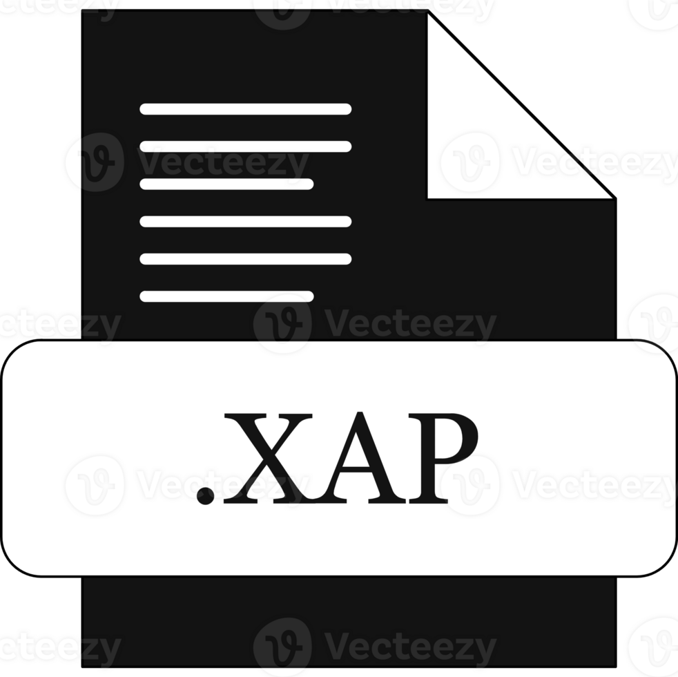 Xap File Extension Icon Black Fill Illustration 57912495 PNG
