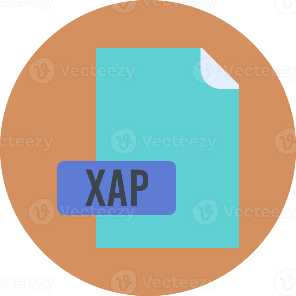 Xap File Format Icon Rounded Circle Bg Design Element 57912500 PNG