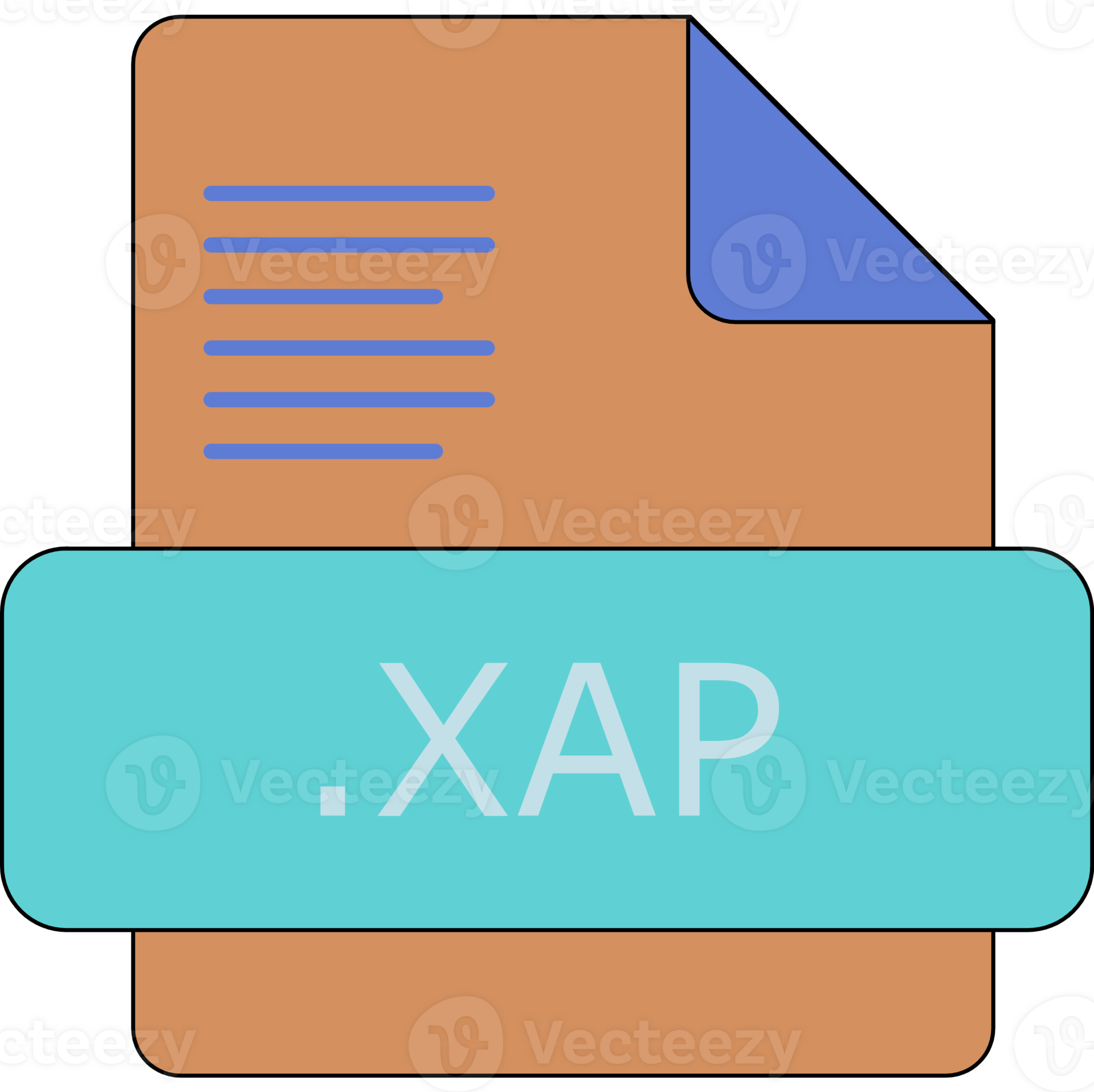 Xap File Extension Icon Slate Fill With Lines Fill Art 57912502 PNG