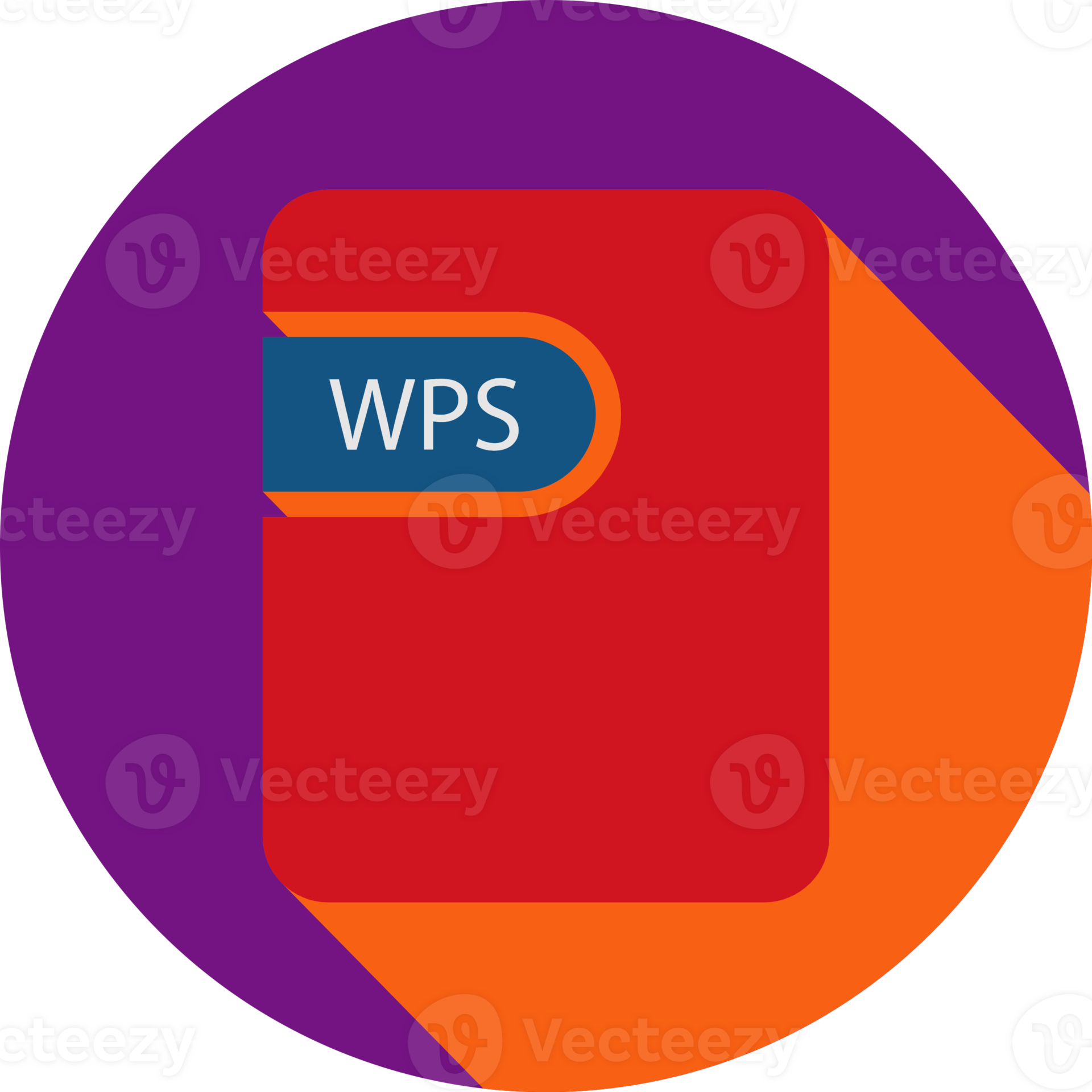 Wps File Icon Black Shadow With Rounded Corners In Circular Shape 57912622 Png