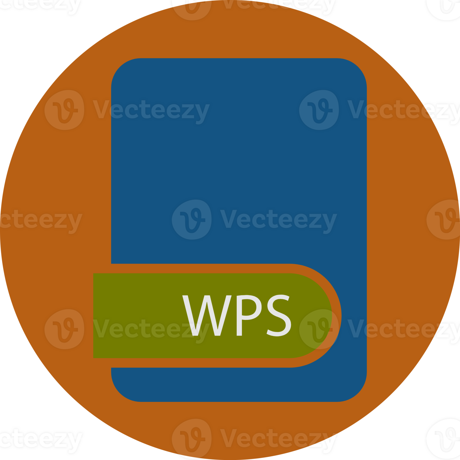 Wps File Format Icon Circular Shape 57912627 PNG