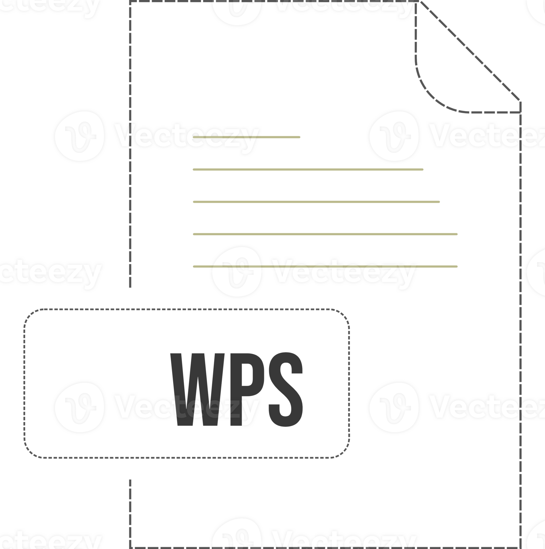 Wps Icon Black Dashed Outline V1 57912643 PNG