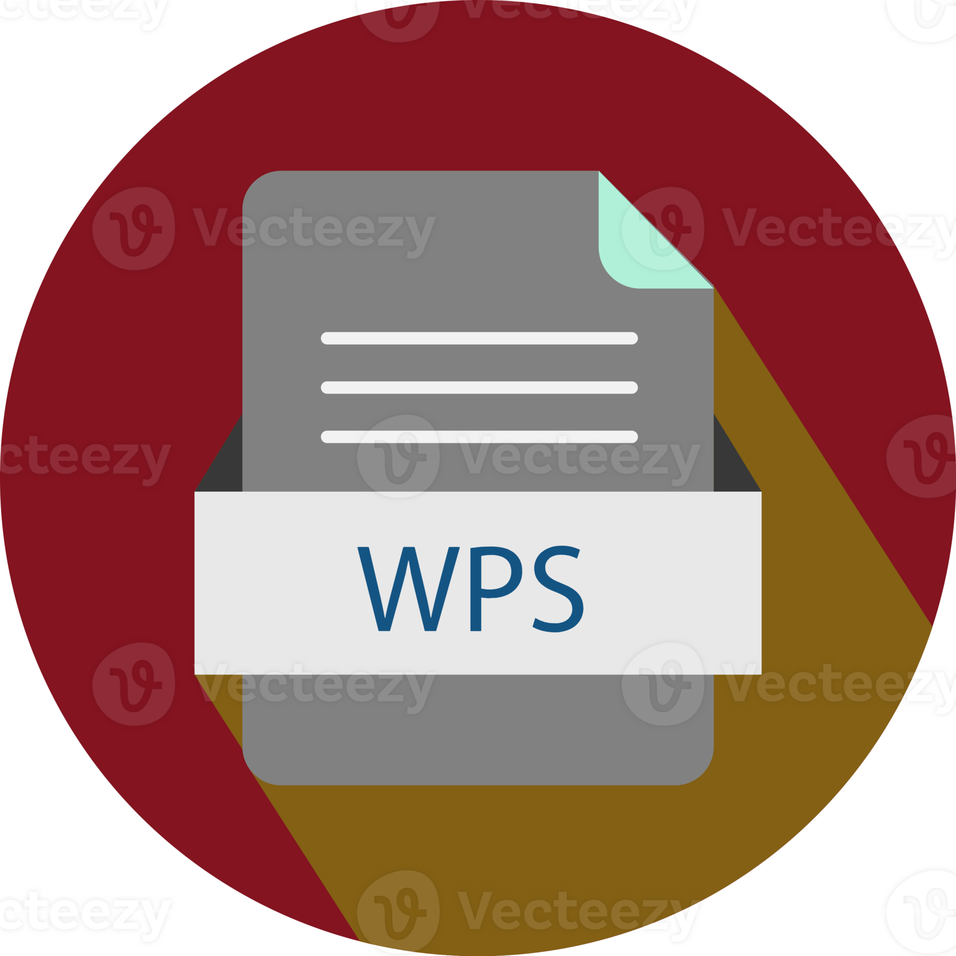Wps File Icon With Black Shadow 57912711 PNG