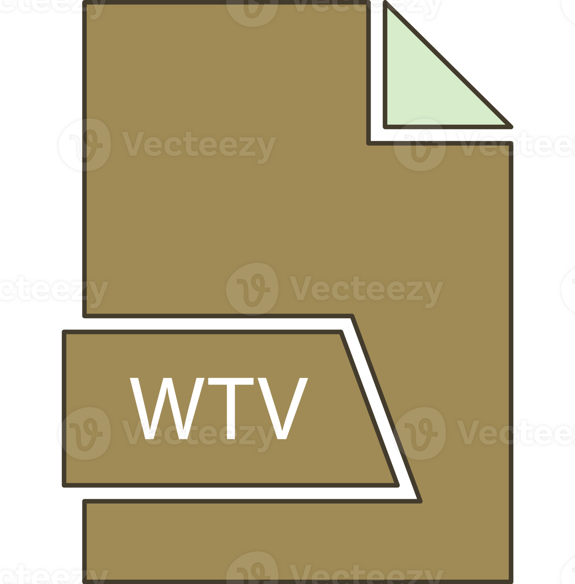 Wtv File Format Icon Rounded Shapes And Spacing 57912726 Png