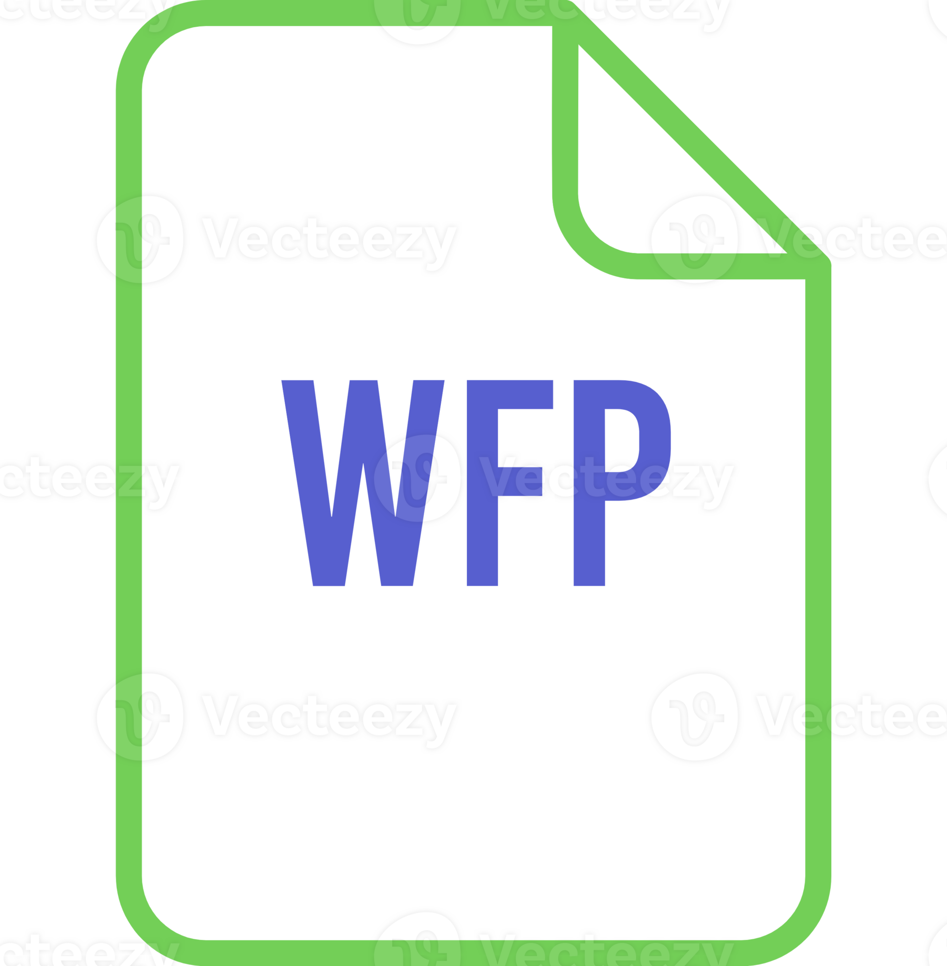 Wfp File Icon Fill Rounded Corners Bold Outline 57912869 Png