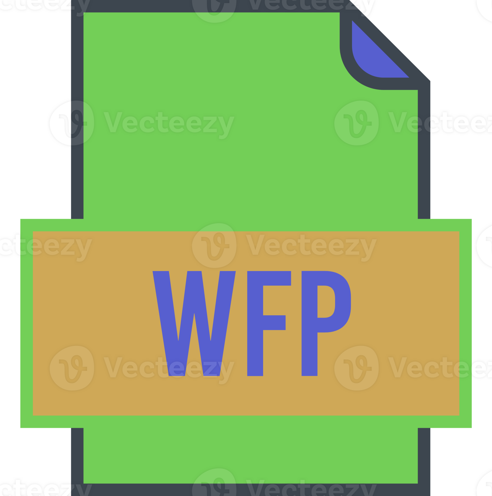 Wfp File Icon Fill And Outline Crisp Corners 57912879 Png