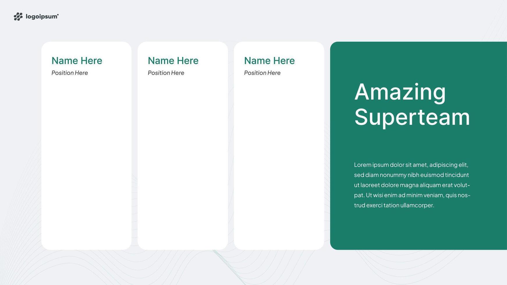 Stylish Team Member Bio Slide Template 57928215 Vector Art at Vecteezy