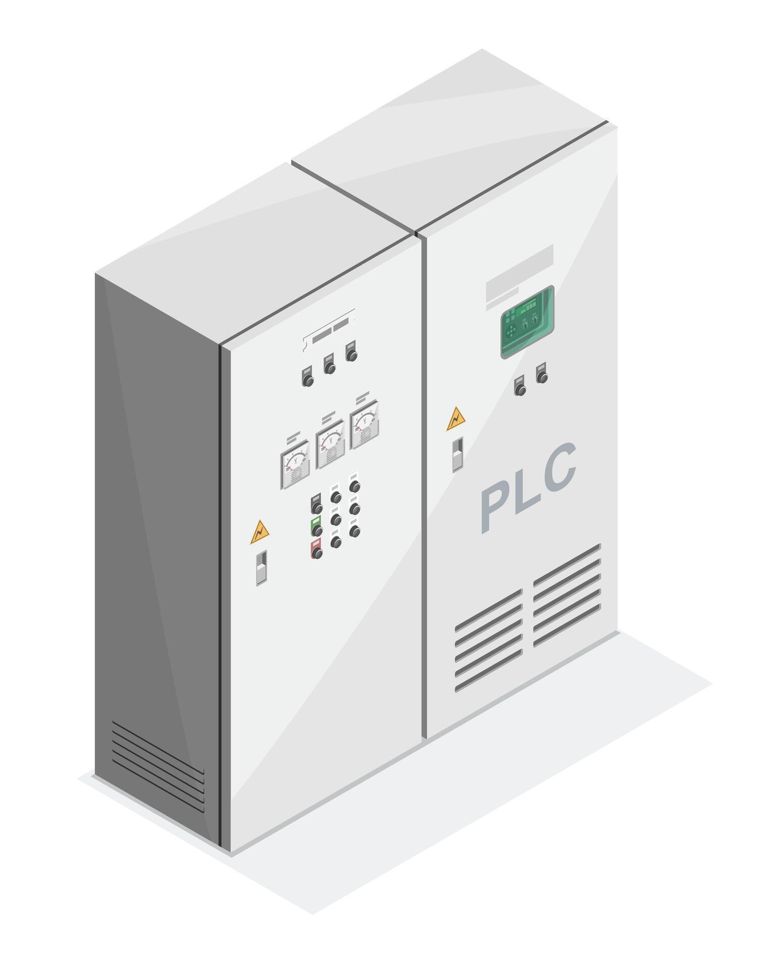 Electrical control PLC cabinet box with industrial automation system in ...