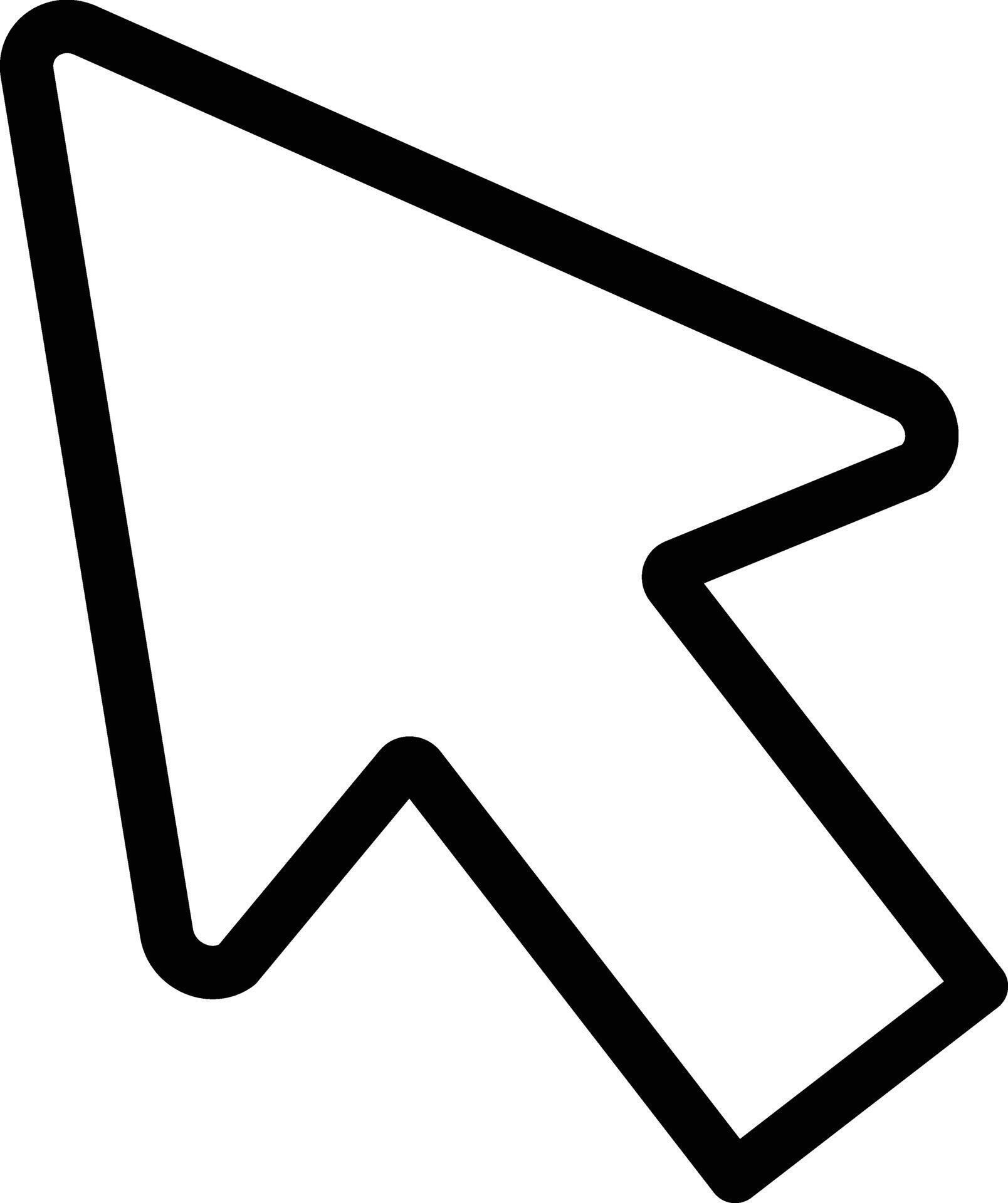 line cursor icon. Computer mouse click cursor. Load symbol. Cursors ...