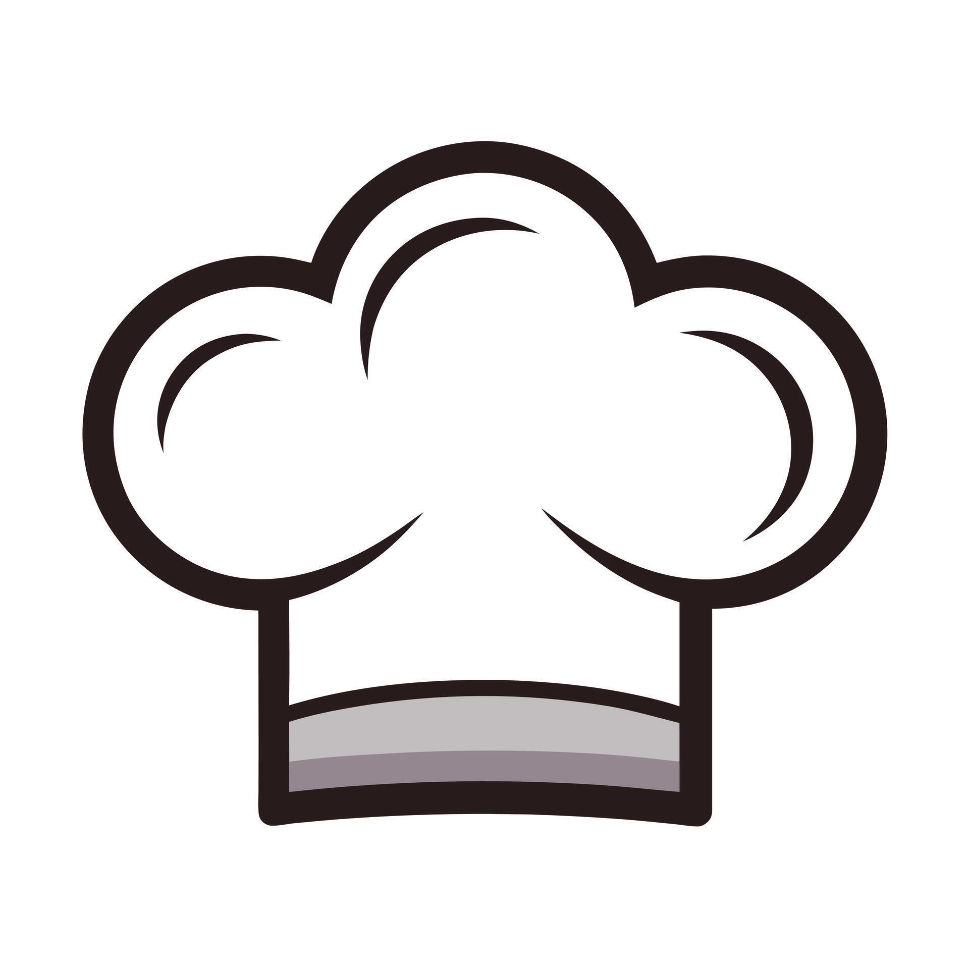 Elegant Chef Hat Icon Isolated on White Background 57961558 Vector Art ...