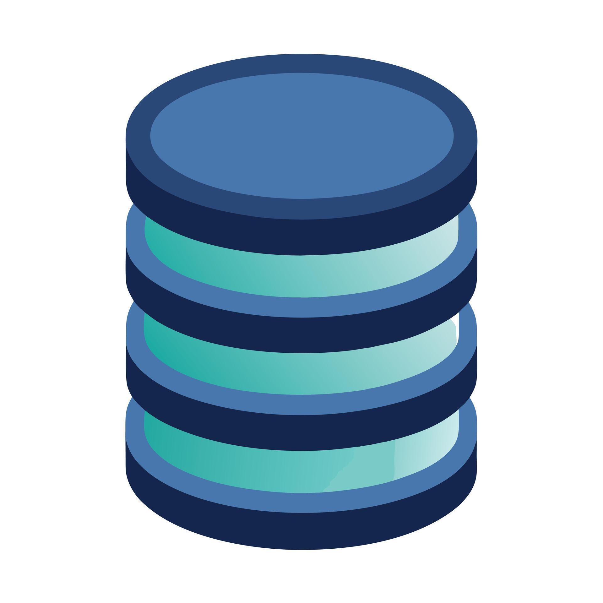 Stack of Database Discs Icon in Flat Style and Isolated Background 57962137 Vector Art at Vecteezy