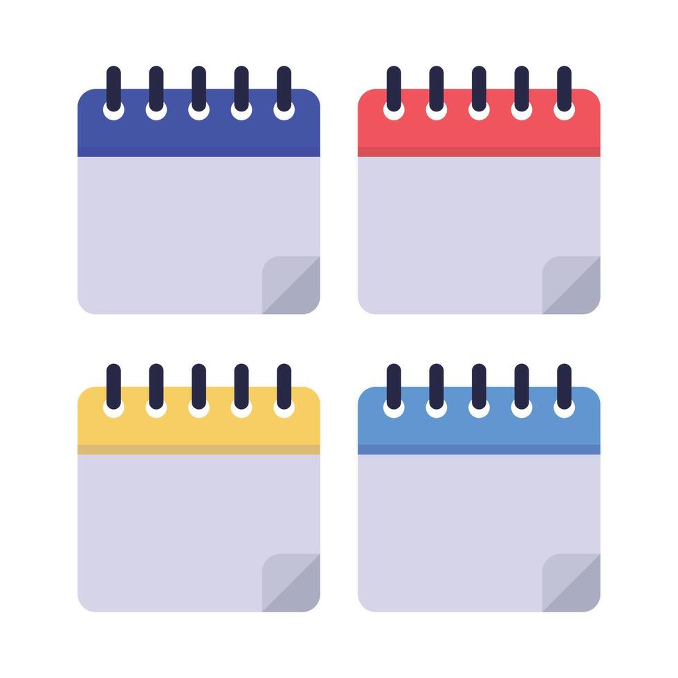 Flat Style Calendars Multiple Styles 57965447 Vector Art at Vecteezy