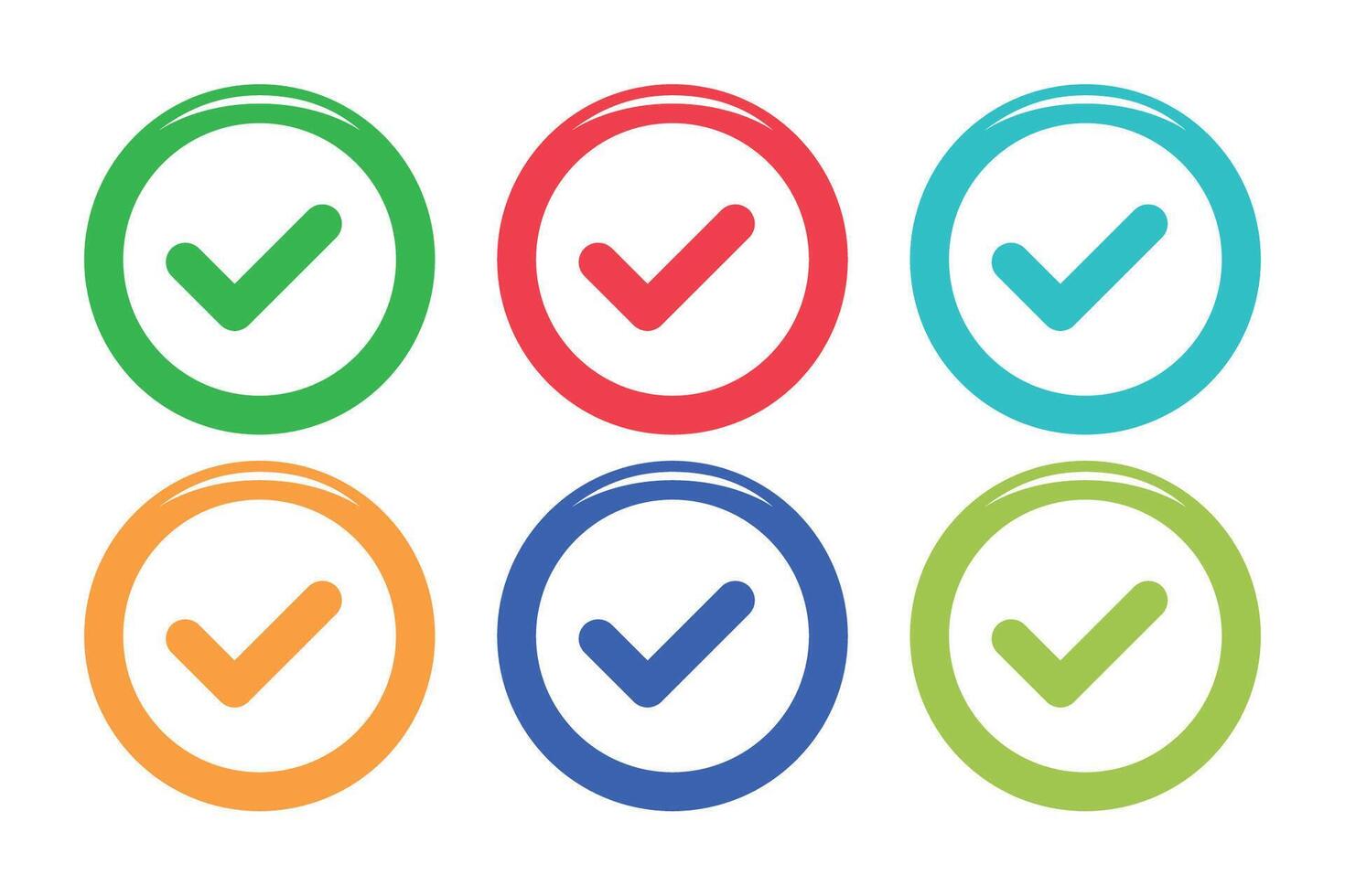 Check Marks Circles 57965858 Vector Art at Vecteezy