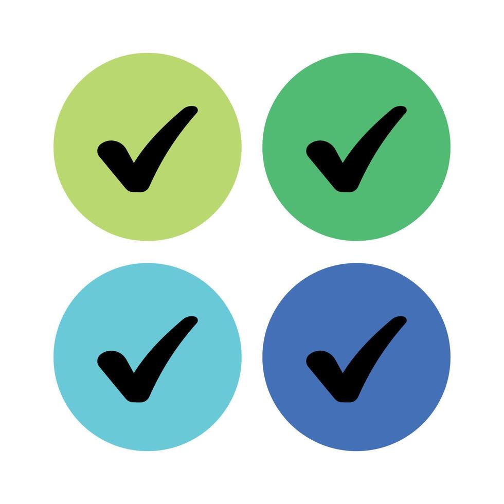 Check Mark Circles 57967163 Vector Art at Vecteezy