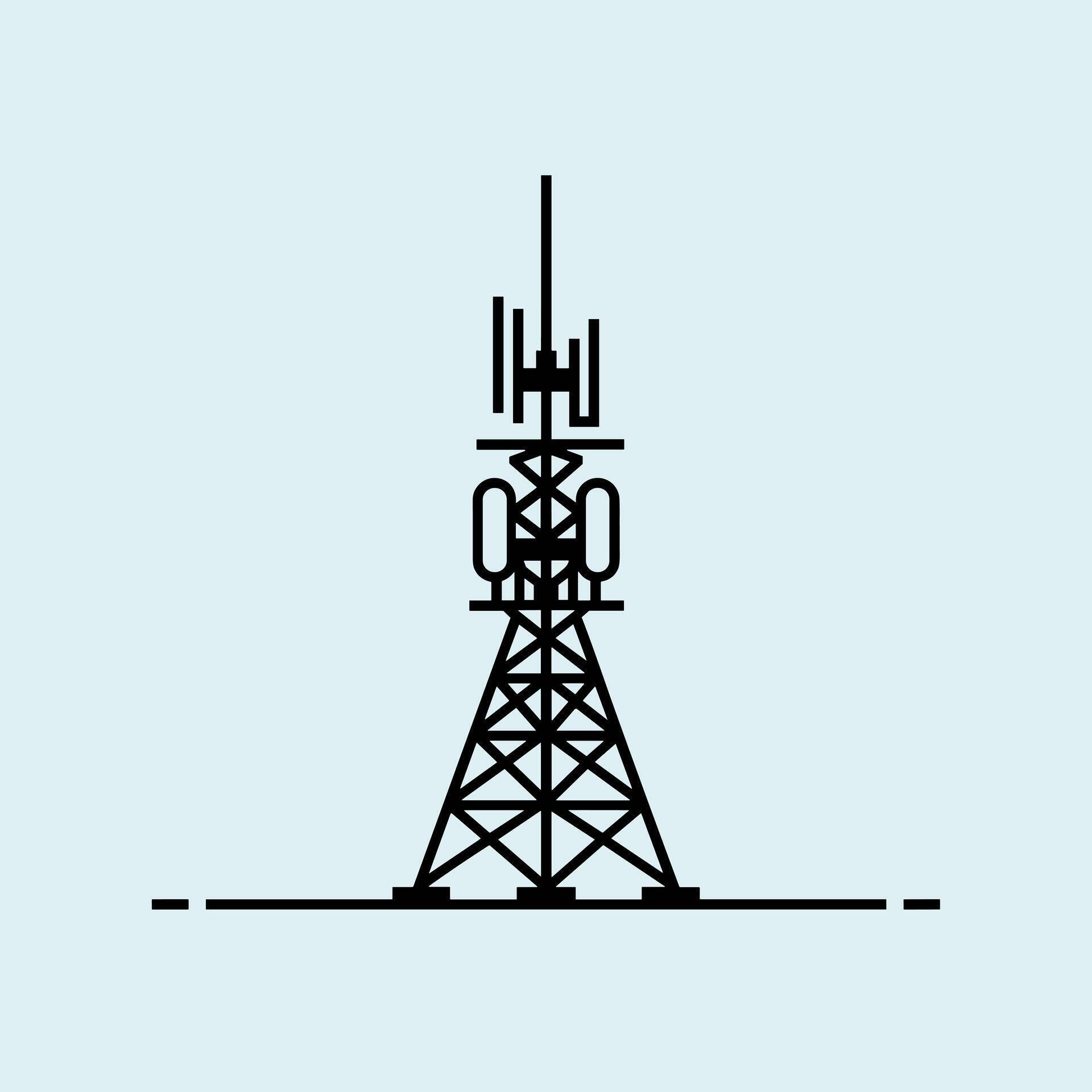 Modern 5g Network Tower Enabling High Speed Connectivity 57983539 Vector Art At Vecteezy